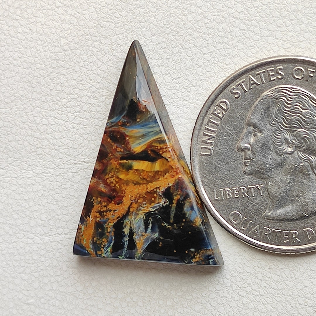 Natural Golden Blue Flashy Pietersite Cabochon Namibian Pietersite ...