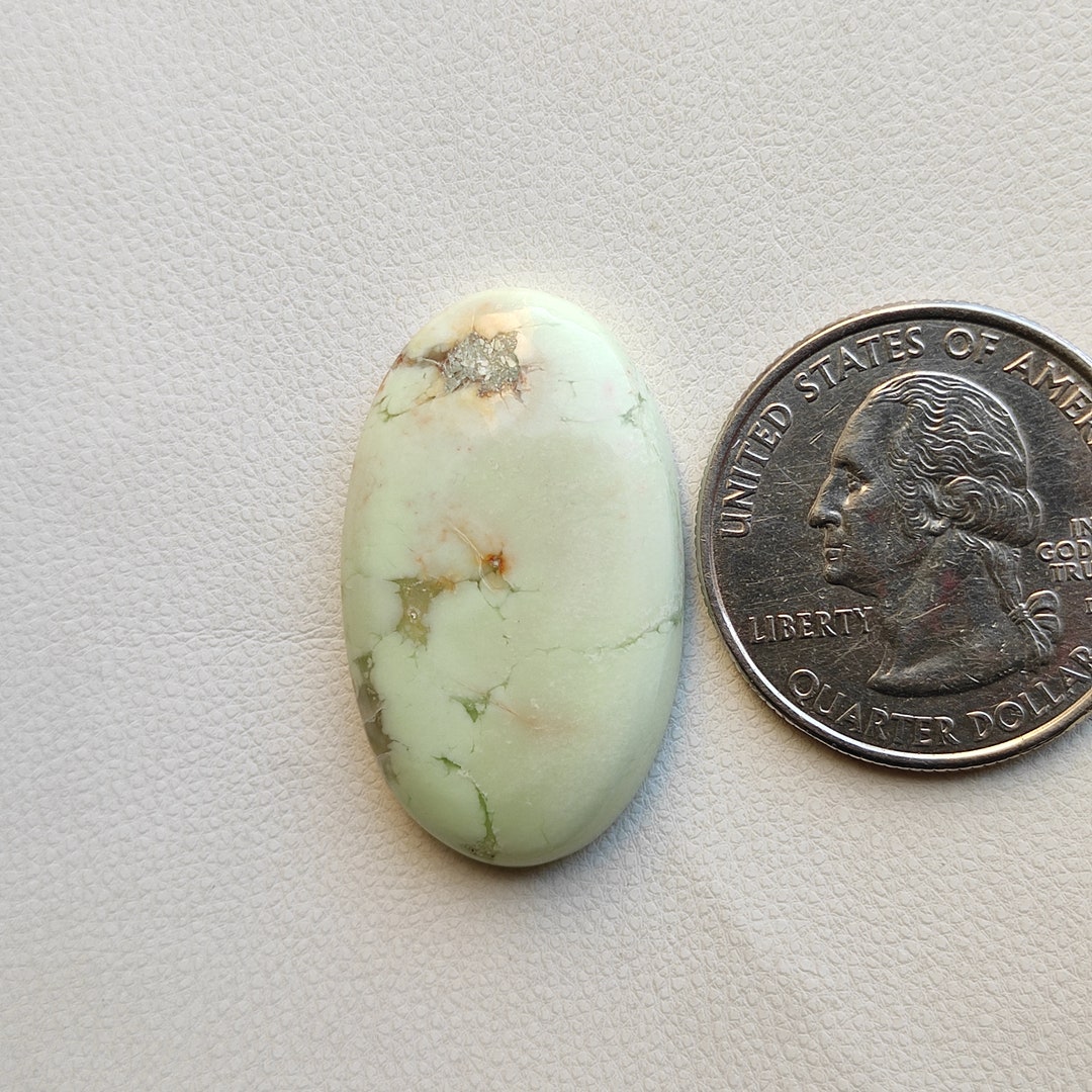 Natural Yellow Green Lemon Chrysoprase Cabochon 30X18X5 MM Oval Shape ...