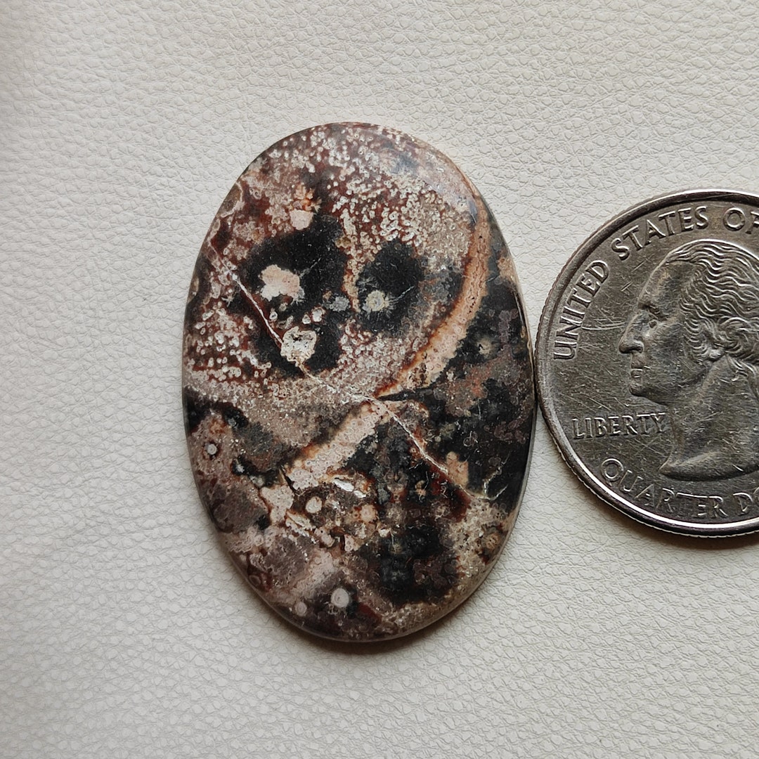 Natural Brown Black Viper Skin Jasper Cabochon Designer Viper Skin ...