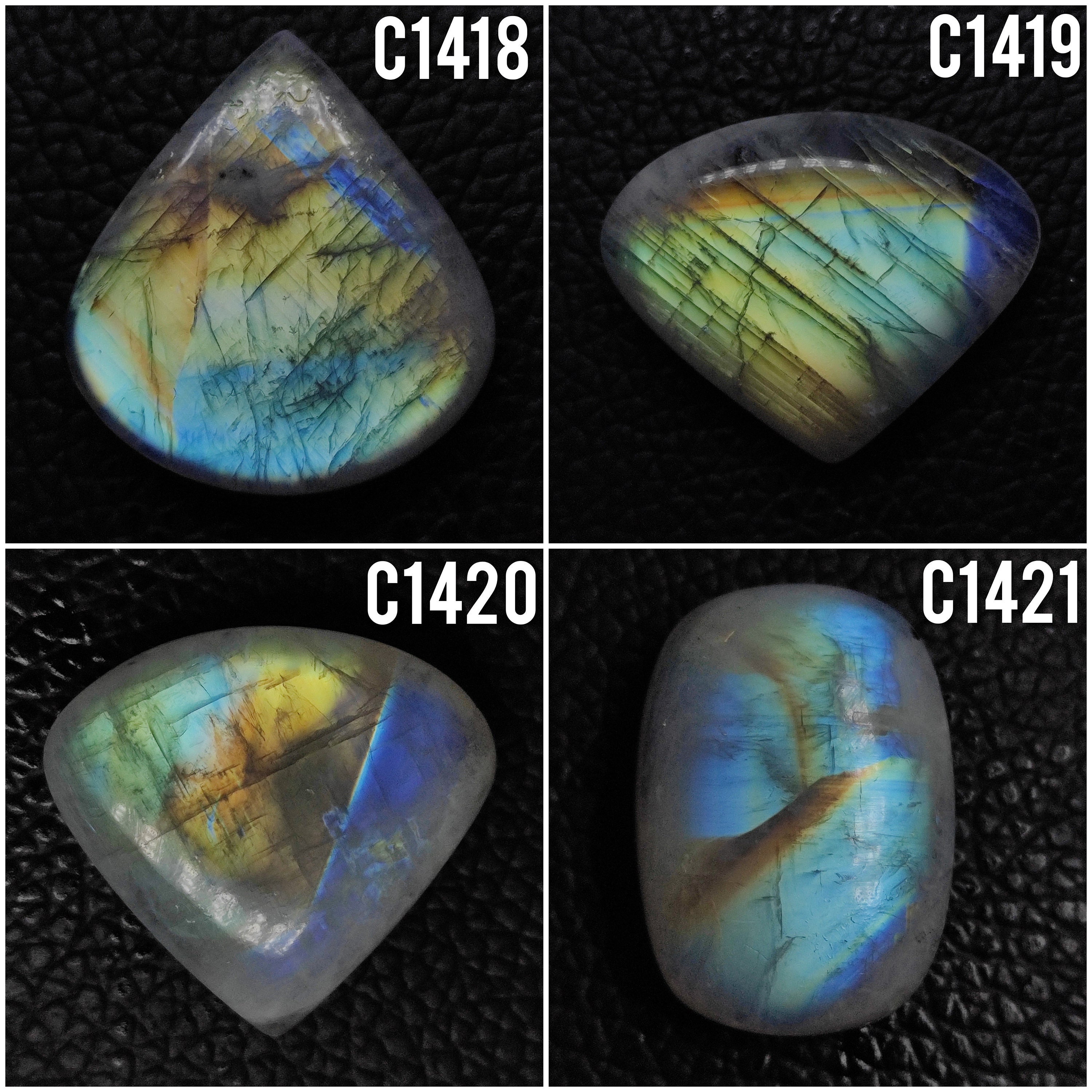 Rare Blue Moonstone Cabochon Semi Precious Handmade Gemstone - Etsy UK