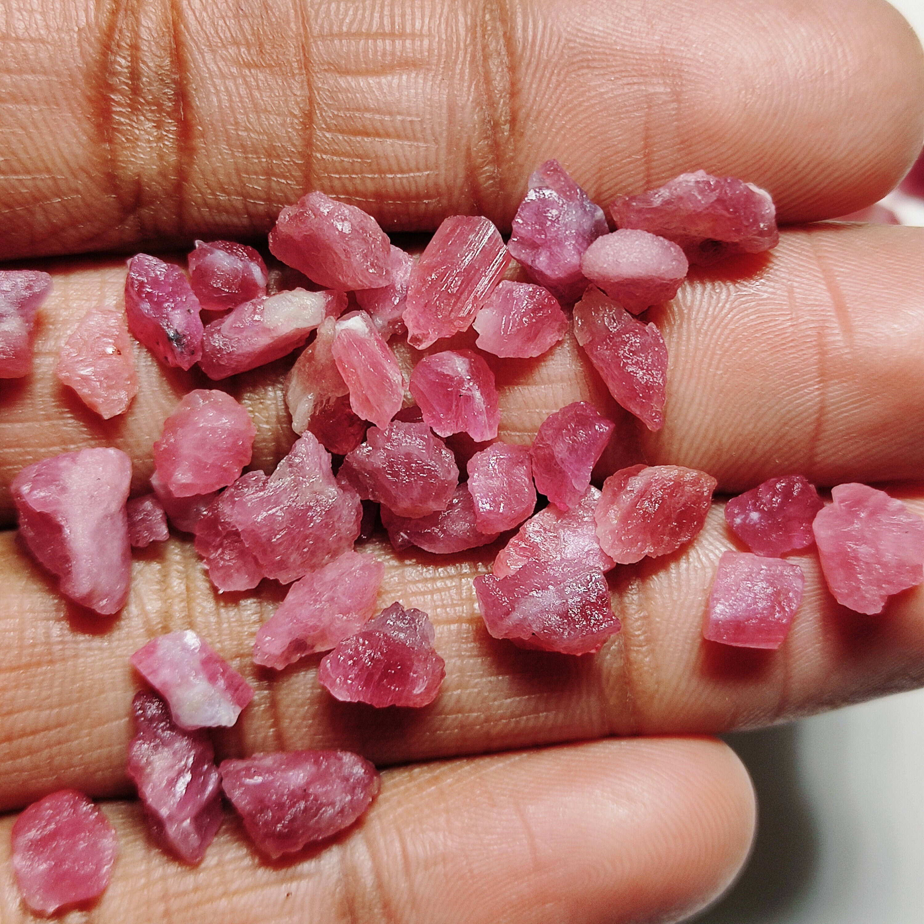 100ct Wholesale Pink Tourmaline Raw Rough Healing Crystal | Etsy