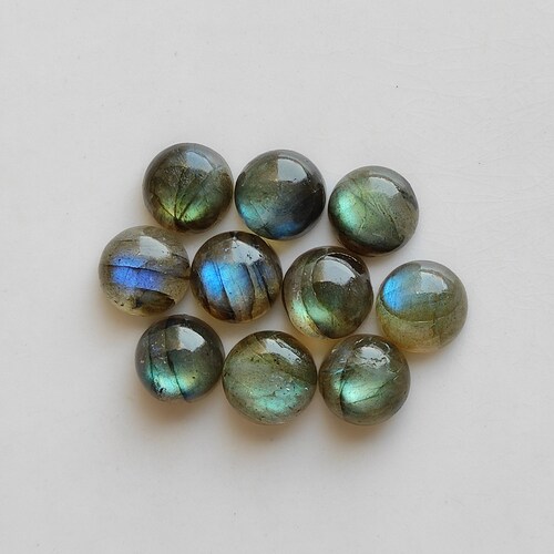 Round Shape Natural Multi Flashy Labradorite Cabochon - Etsy