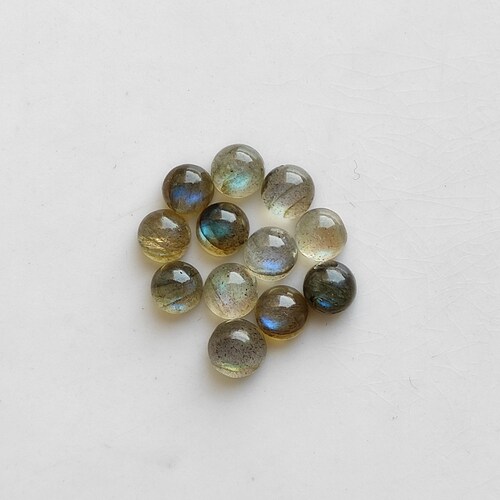 Round Shape Natural Multi Flashy Labradorite Cabochon - Etsy