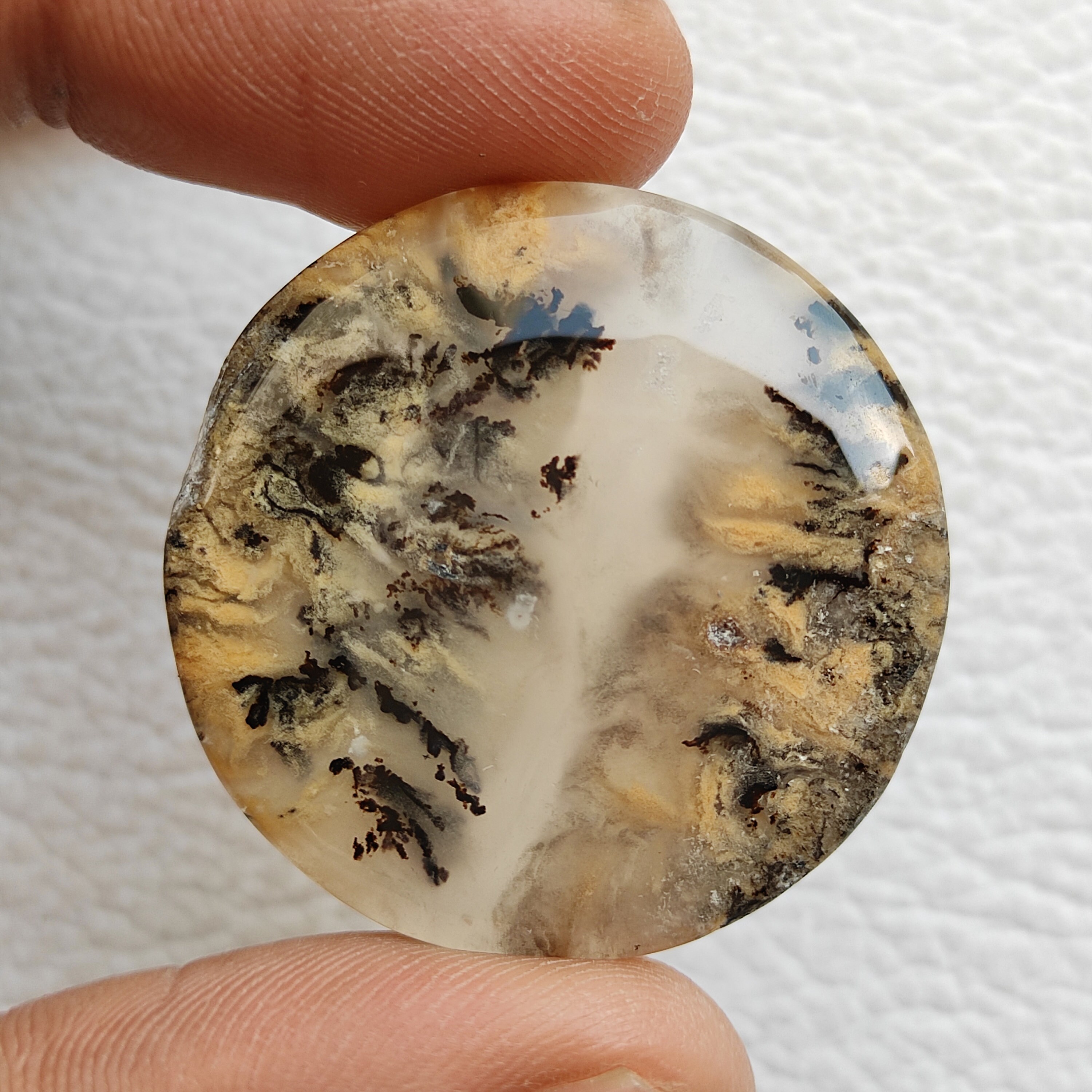 Rare Multi Colour Tiger Dendrite Agate Cabochon 55ct Handmade | Etsy