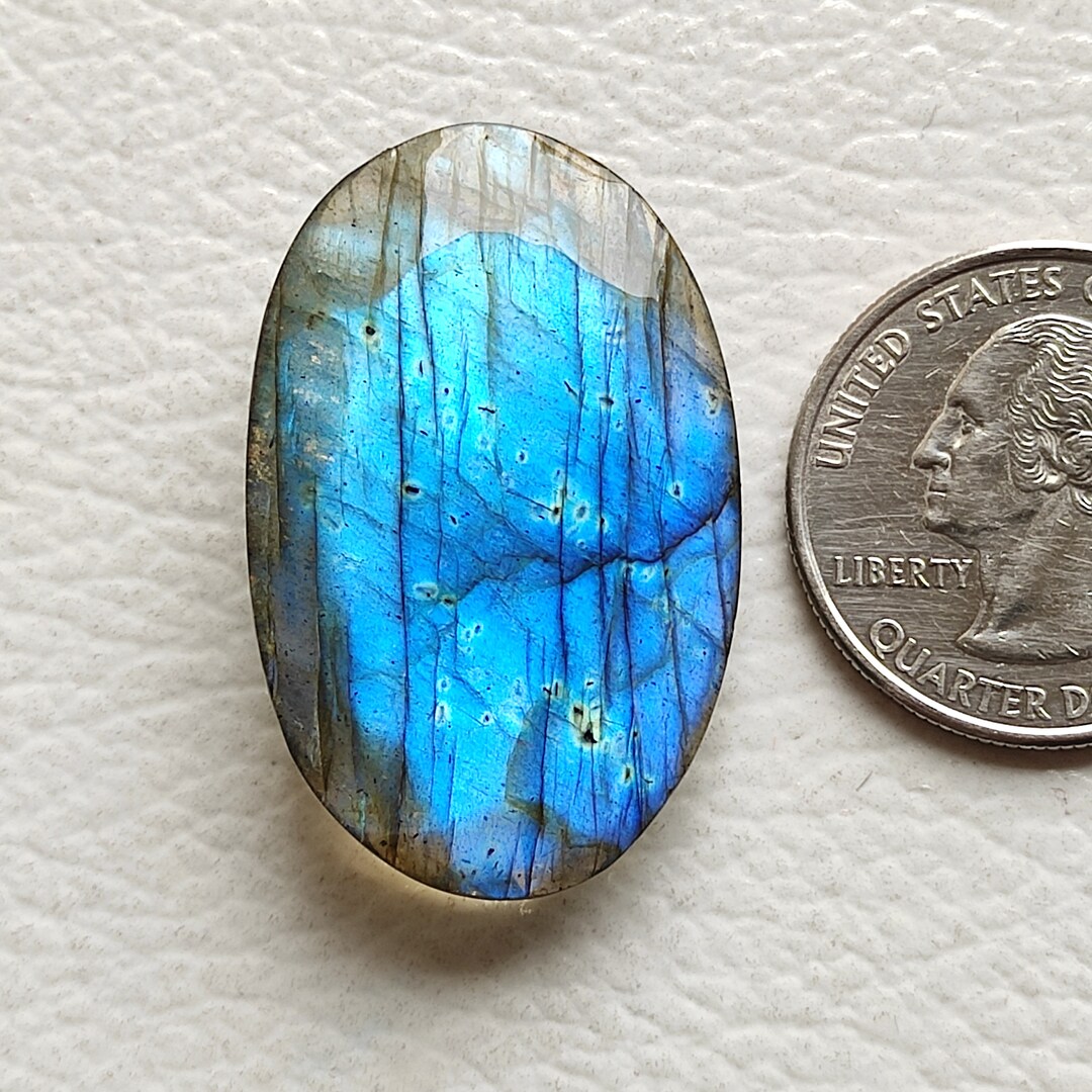 36X23X7 MM Oval Form Labradorit Facettiert Geschliffener Stein 40 Karat ...