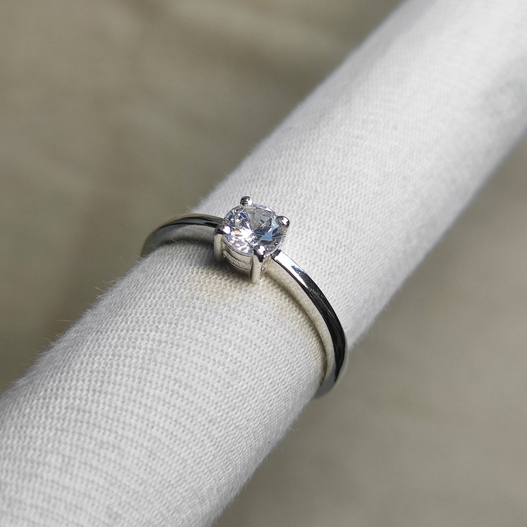 Luxury White Simulant Diamond Ring | Women's Ring | American Diamond ...