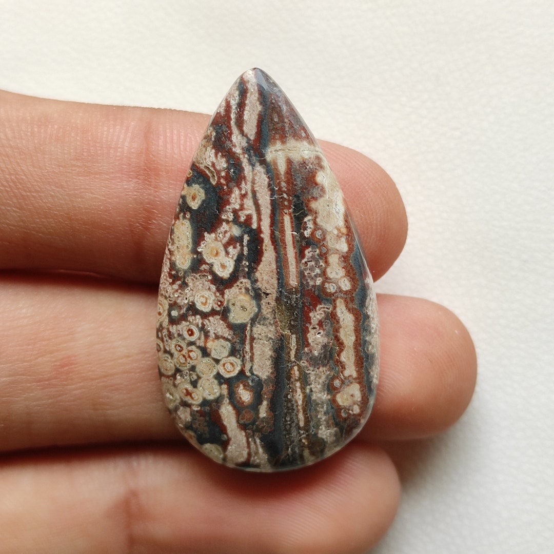 Natural Brown Black Viper Skin Jasper Cabochon Designer Viper Skin ...