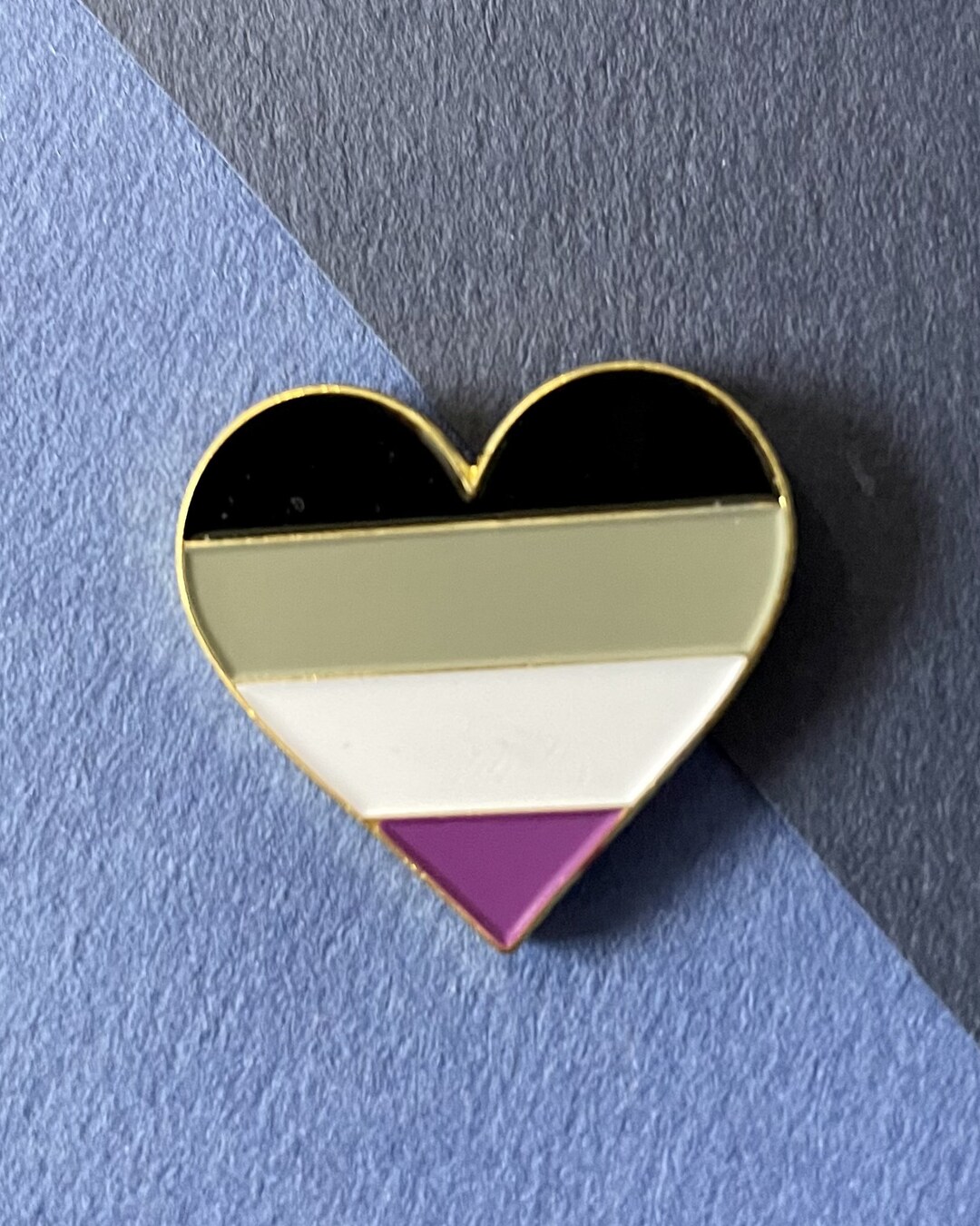Asexual Flag Pin Heart Lgbt Pins Asexual Flag Asex Pride Asexual Pride Flag Asexual Ace Pride