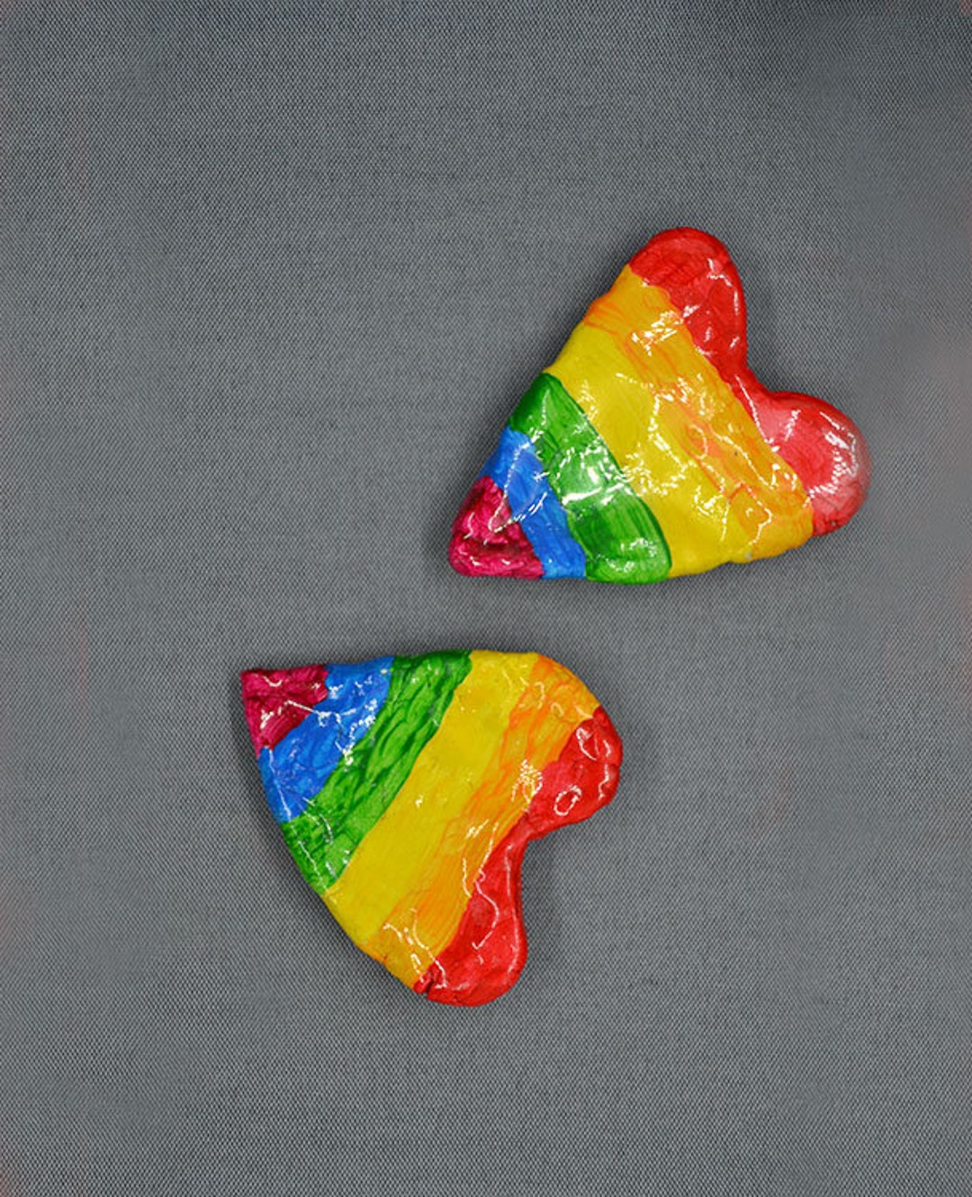 LGBT Magnet / Pride Magnet / Rainbow Magnet / Handmade Magnet / Heart ...