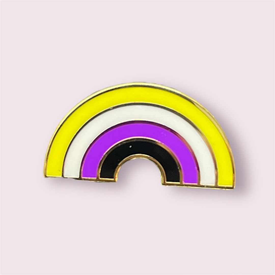 Beautiful LGBT Nonbinary Pin, Lgbt Pins, Rainbow Pins, Pride Pin ...