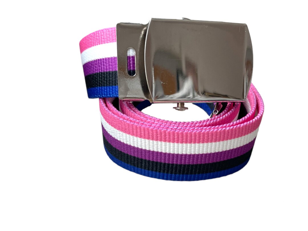 Genderfluid Pride Belt, Rainbow Belt, LGBT Belt, Genderfluid Belt ...