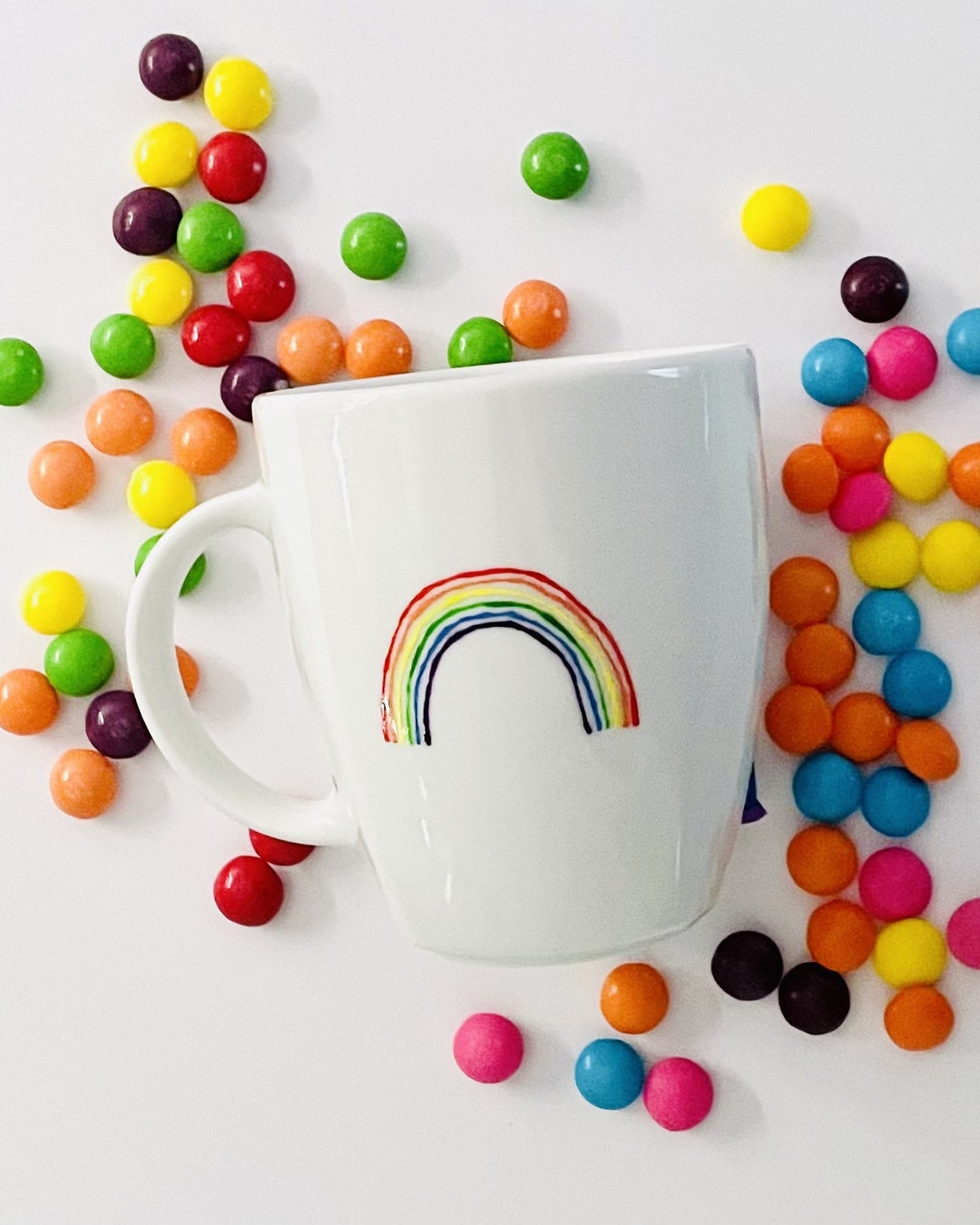 Rainbow Mug / Lgbt Mug / Pride Cup / Colorful Mug / Mug With Rainbow ...