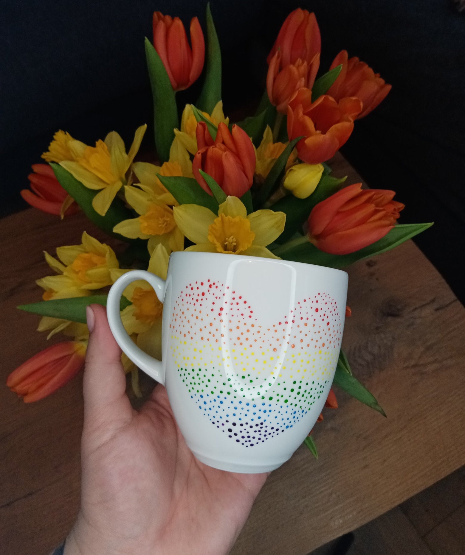 Beautiful LGBT Mug | Rainbow Mug Handmade | Rainbow Mug Gay | Pride Mug ...