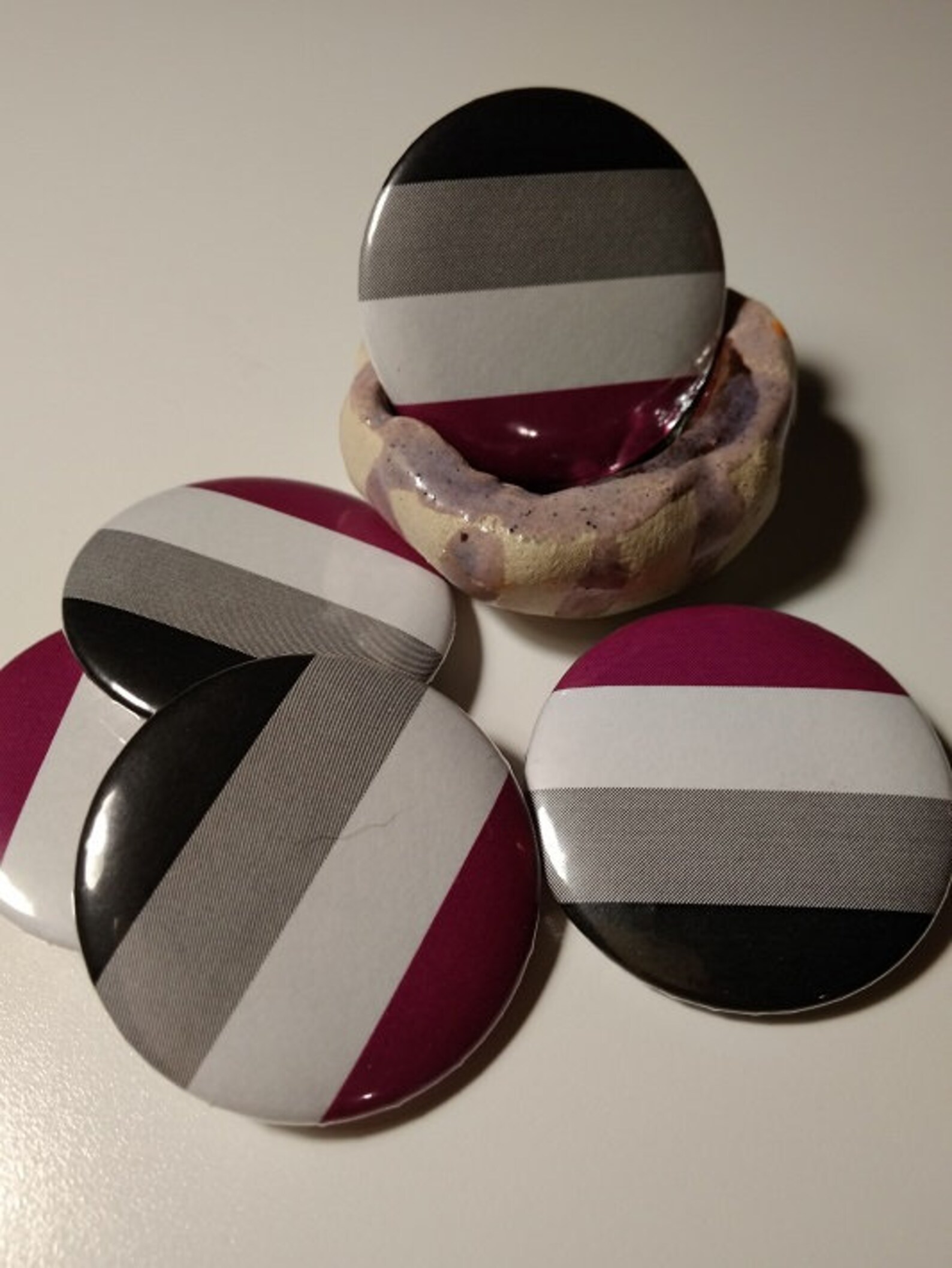 Asexual Badge Asexual Pin Lgbt Button Asexual Button Etsy