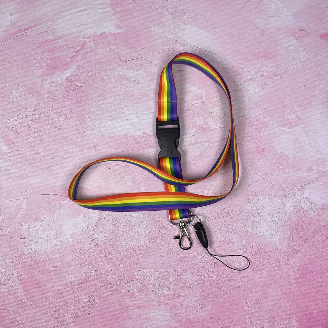 Rainbow Lanyard Lgbt Lanyard Lgbt Key Leash Gay Pride - Etsy