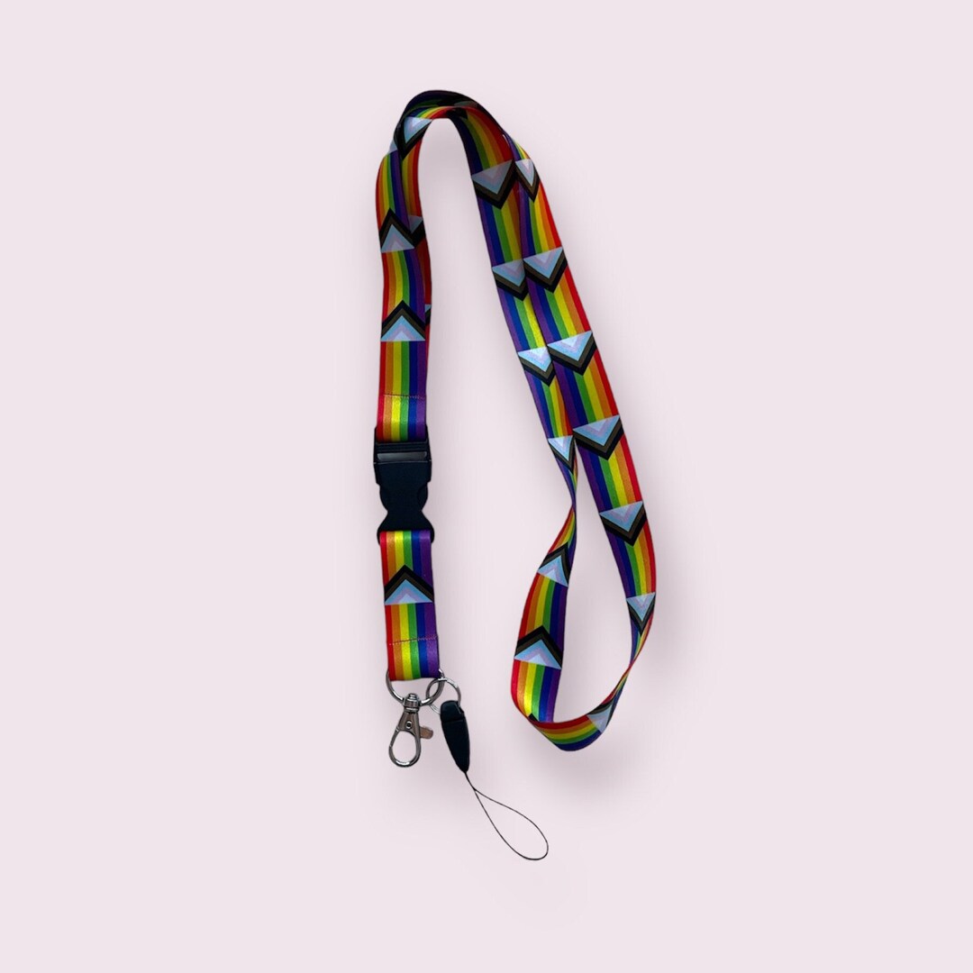 Rainbow Lanyard, Lgbt Lanyard, Lgbt Key Leash, Progressive Flag, Lgbt ...