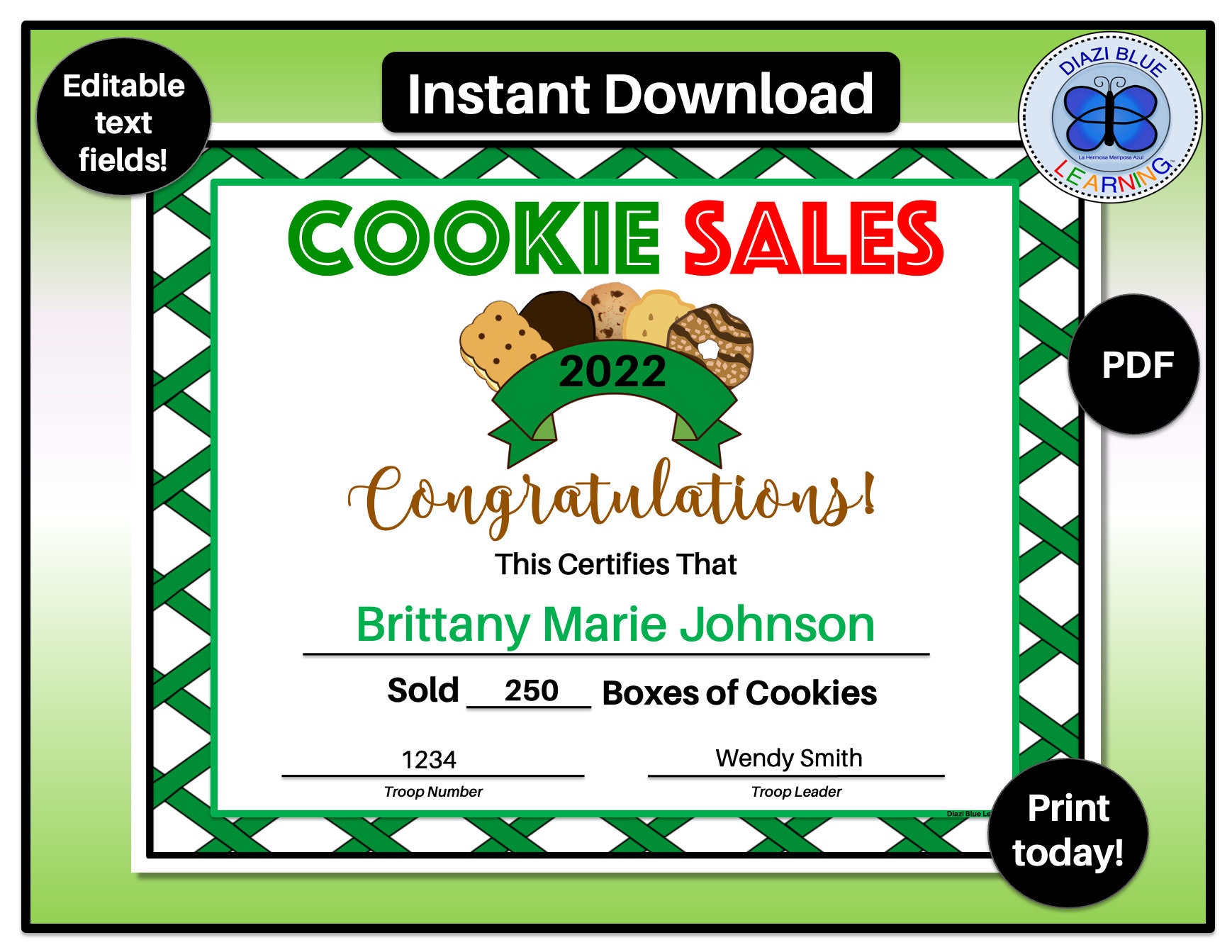 Sales Award Certificate