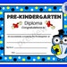 Pre-k Diplomas, Pre-k Certificates, End of Year Certificate, Printable ...