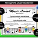 Music Certificates, Printable Music Certificates, Music Awards ...