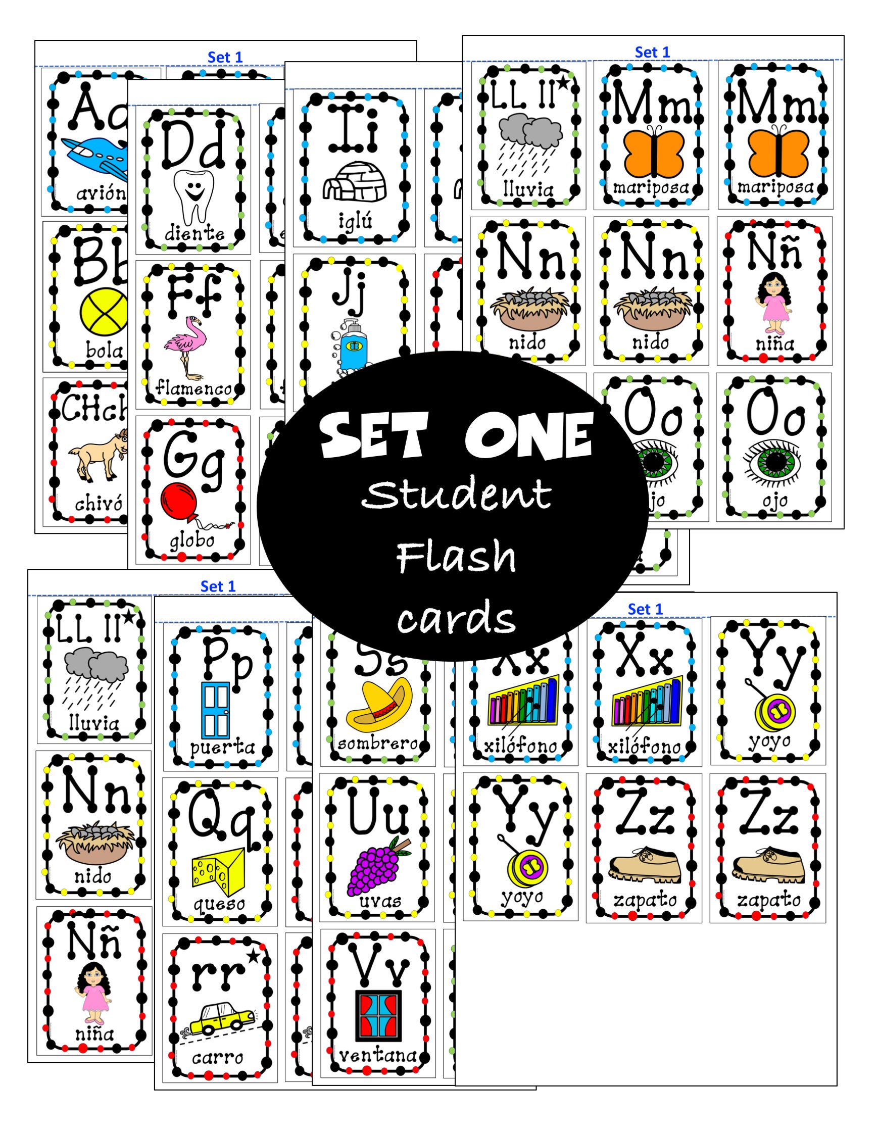 Spanish Alphabet Wall Cards, Spanish Alphabet, El Abecedario, El ...