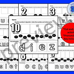 Learn to Count in Spanish Kindergarten 0-10, Counting in Spanish ...