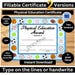 Physical Education Certificate, PE Certificate, Editable PE Certificate ...