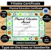 Physical Education Certificate, Editable PE Certificate, Editable PE ...