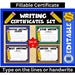 Writing Certificates, PDF Writing Certificates, End of Year ...