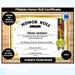 Kente Fillable Honor Roll PDF Certificate 2, Editable Kente Honor Roll ...