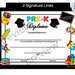Pre-k Diploma, Pre-k Graduation Diploma, Fillable Prekindergarten ...