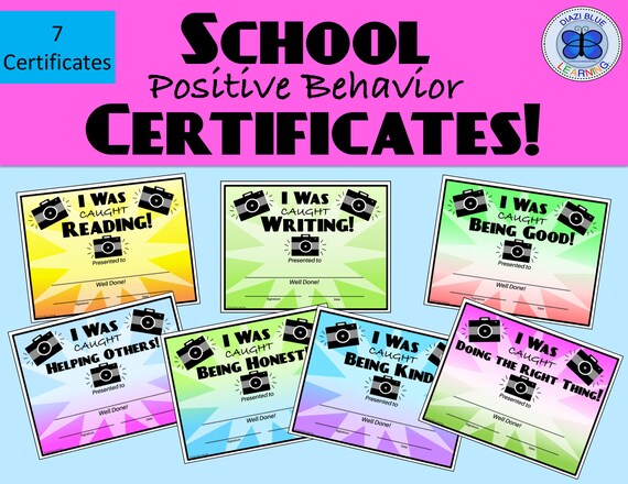 Good Behavior Awards Printable
