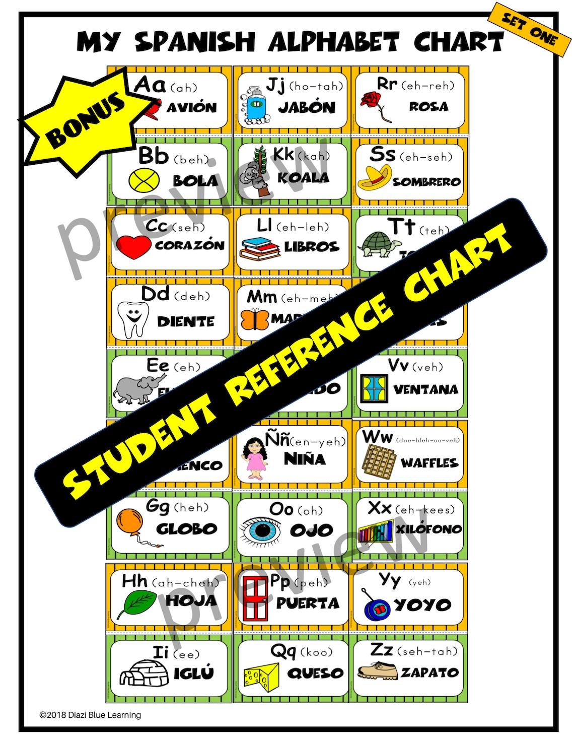 Spanish Alphabet Flash Cards Spanish Alphabet Spanish Letter - Etsy