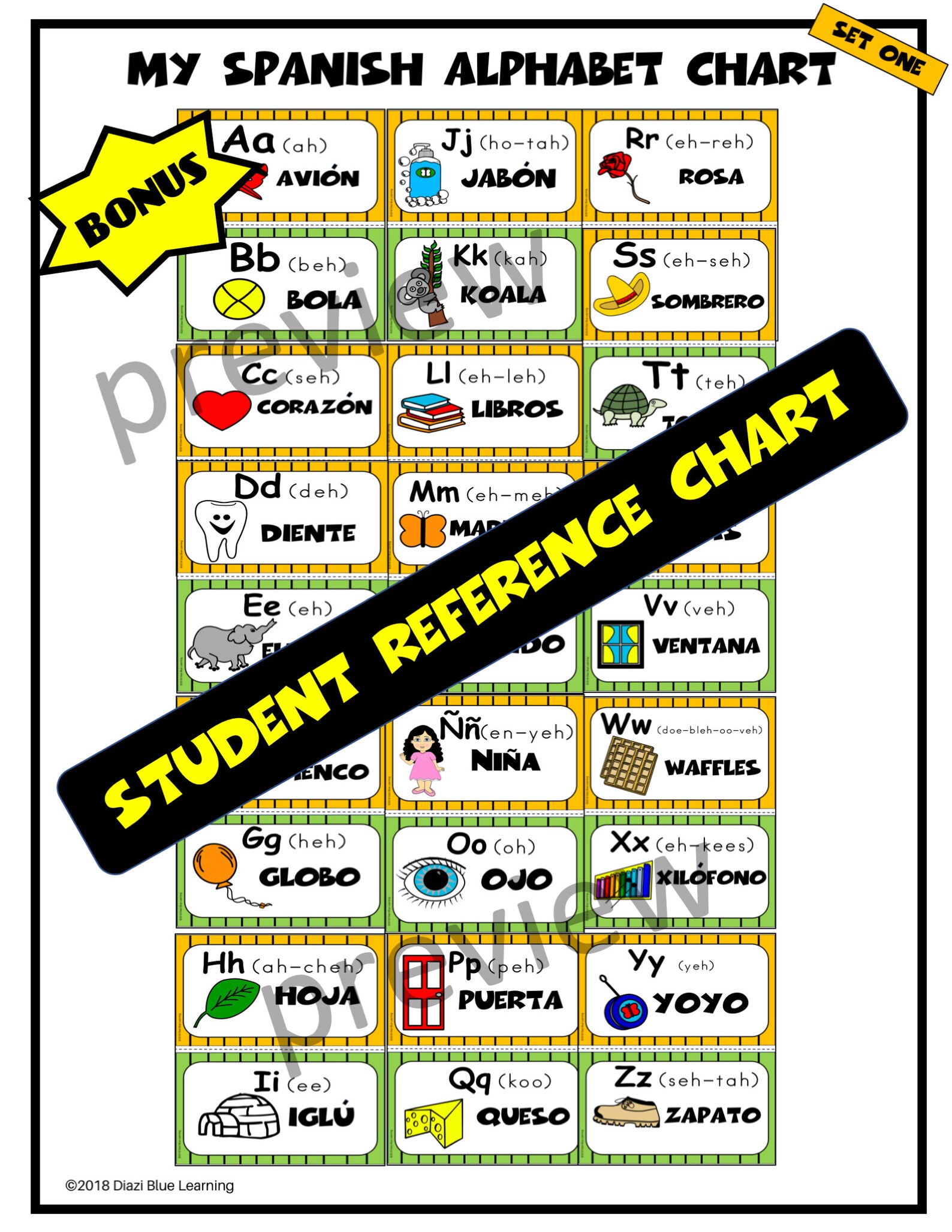 Spanish Alphabet Flash Cards, Spanish Alphabet, Spanish Letter of the ...