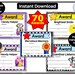 70 End of Year Award Certificates, Editable Student Certificates, End ...