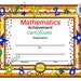 Math Certificate, PDF Math Certificate, PDF Math Award, Editable Math ...