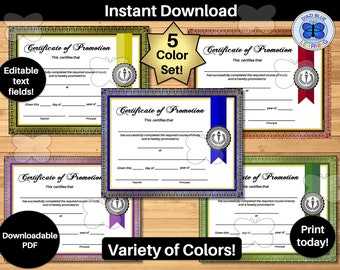 Set of 7 Kente Fillable Honor Roll PDF Certificates 2 - Etsy
