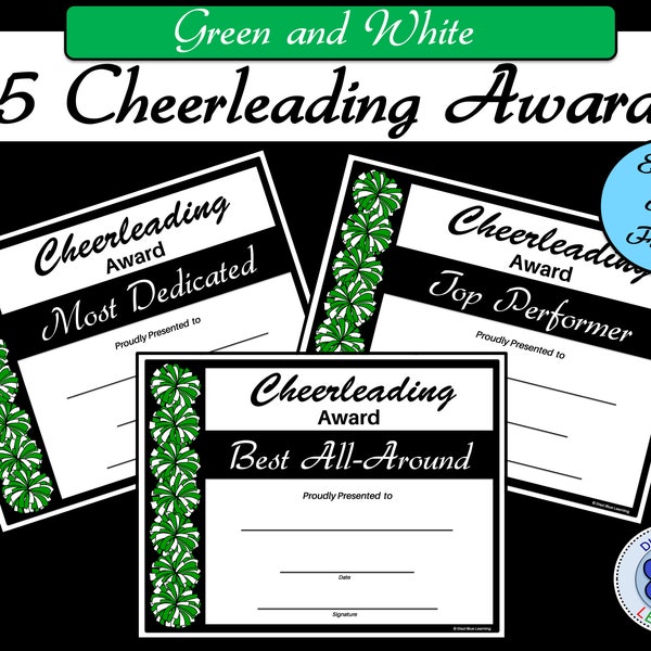 Cheerleading Superlative Certificates - Etsy
