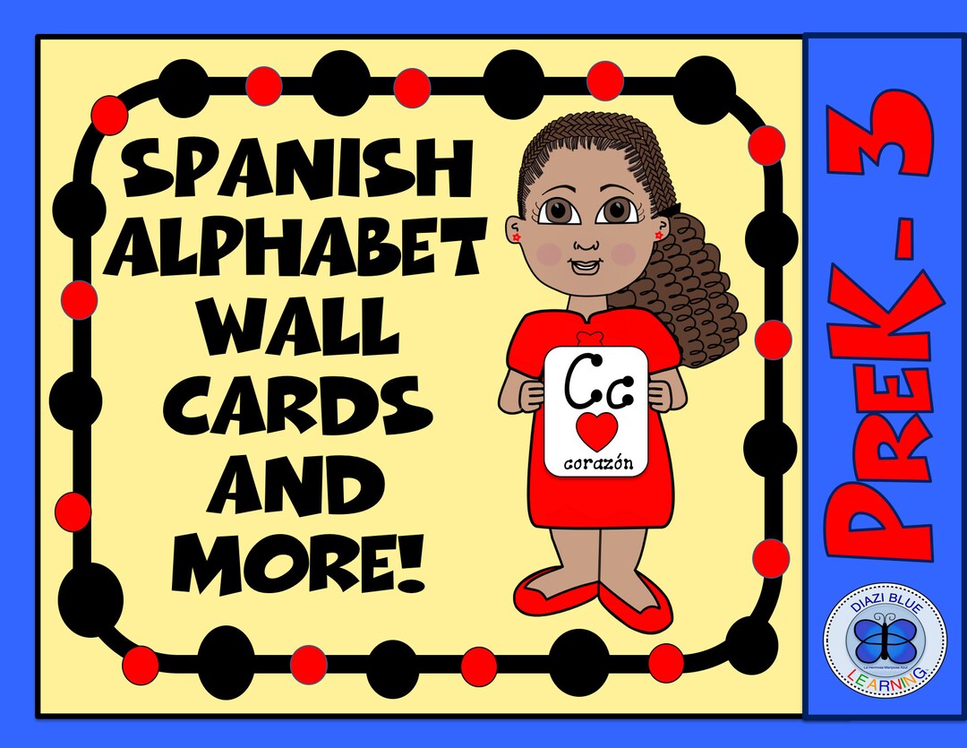 Spanish Alphabet Wall Cards, Spanish Alphabet, El Abecedario, El ...
