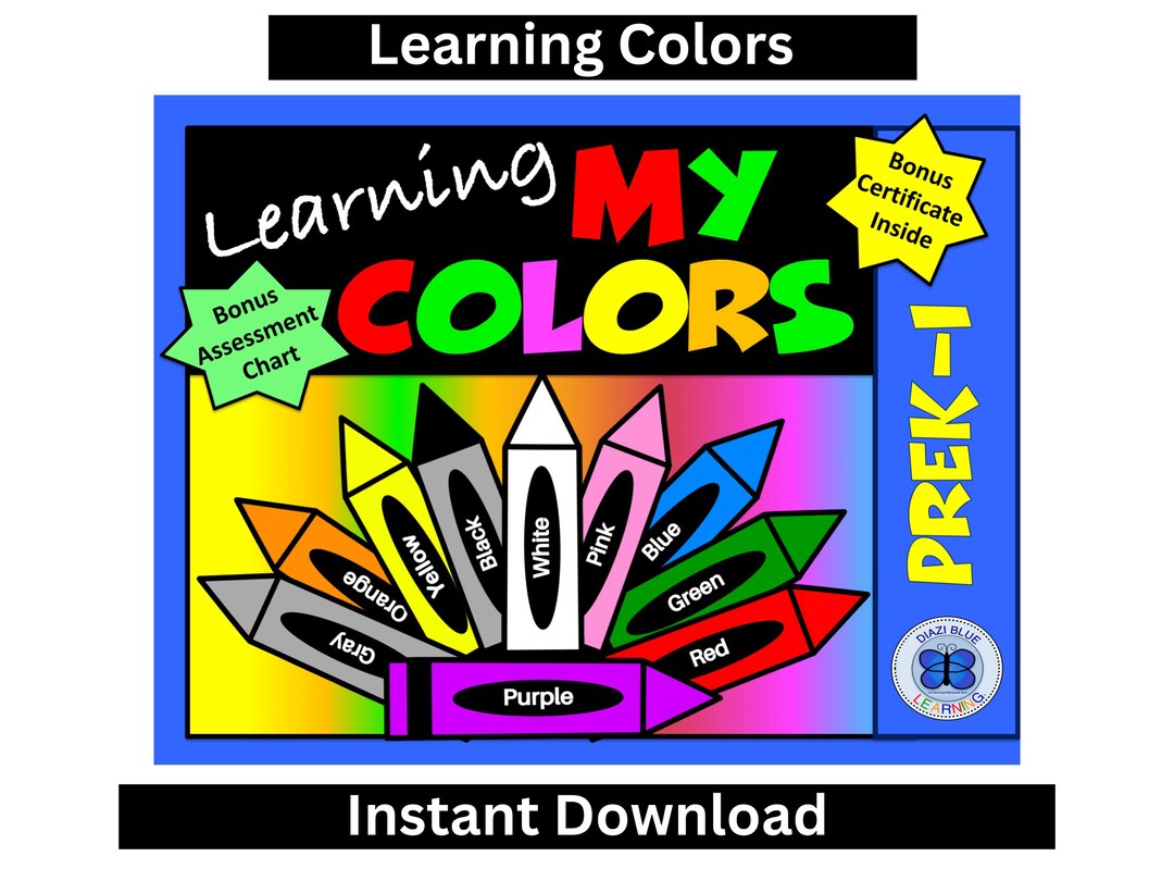 Learn Colors Activities for Kids Mini Book Learning Colors Prek ...