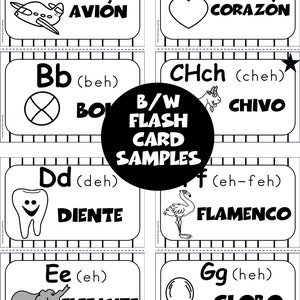 Spanish Alphabet Flash Cards, Spanish Alphabet, Spanish Letter of the ...