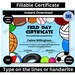 Field Day Certificate #2, Field Day Award, Editable Field Day ...