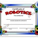 Certificate of Robotics, Robotics Award, Robotics Certificates ...