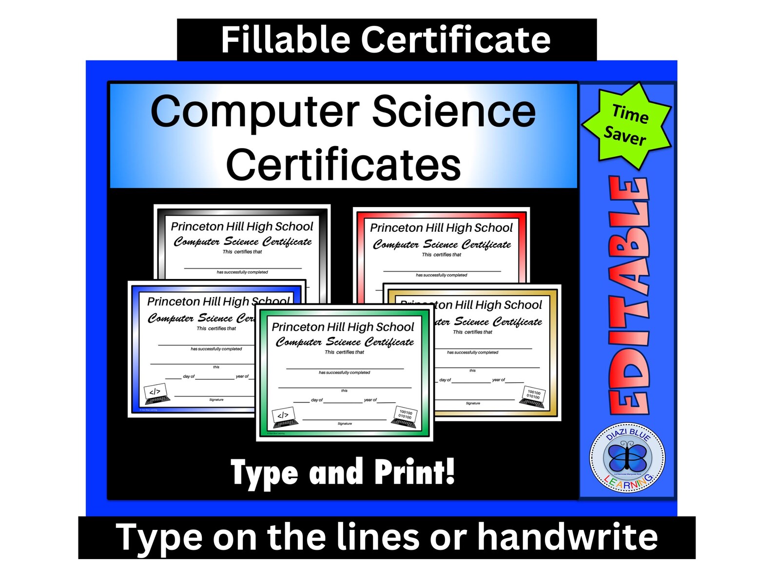 Computer Science Certificates, Programming Certificate, Coding Award ...