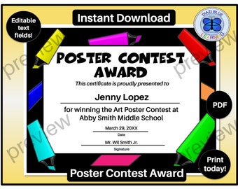 Set of 7 Kente Fillable Honor Roll PDF Certificates 2 - Etsy