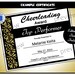 Black and Gold Cheerleading Certificates, Cheerleading Awards, Editable ...