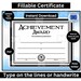 Kente Fillable Honor Roll PDF Certificate #3, Editable Kente Honor Roll ...