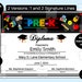 Pre-k Diploma, Pre-k Graduation Diploma, Fillable Prekindergarten ...