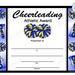 Cheerleading Certificate, Cheerleading Award, Editable Cheerleading ...