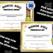 Set of 7 Kente Fillable Honor Roll PDF Certificates #2, Editable Kente ...