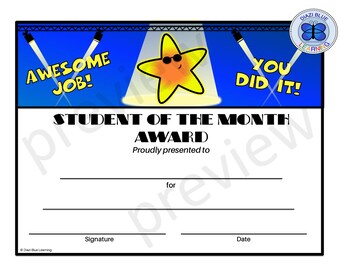 Student of the Week Certificate, Editable PDF Student of the Week Award ...